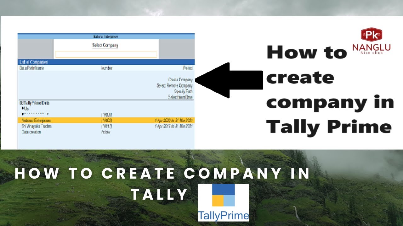 create company in tally | tally prime tutorials@nangkupk1459 - YouTube