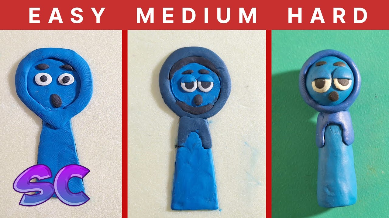 🔵SPRUNKI | BLUE | CLAY ART | PLASTICINE - YouTube