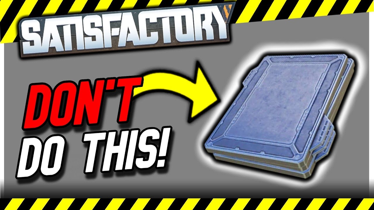 USE THIS ‘Reinforced Iron Plate’ RECIPE in Satisfactory 1.0 - YouTube
