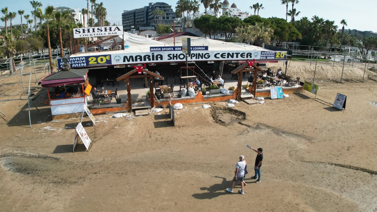 Maria Bar am Strand in Kumköy Side Antalya - YouTube