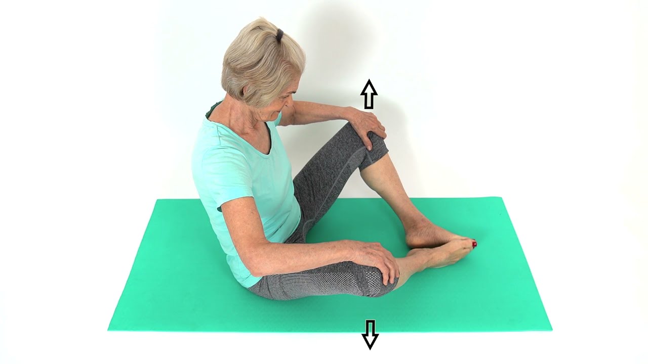 Adductor Stretch Sitting Two Legs Overpressure - YouTube