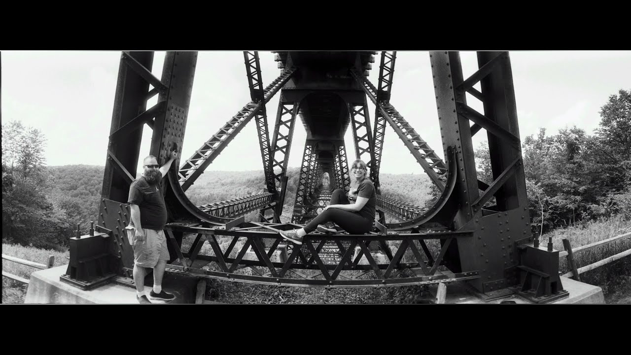 Horizon Kompakt Panoramic Camera, expired film, and a collapsed rail ...