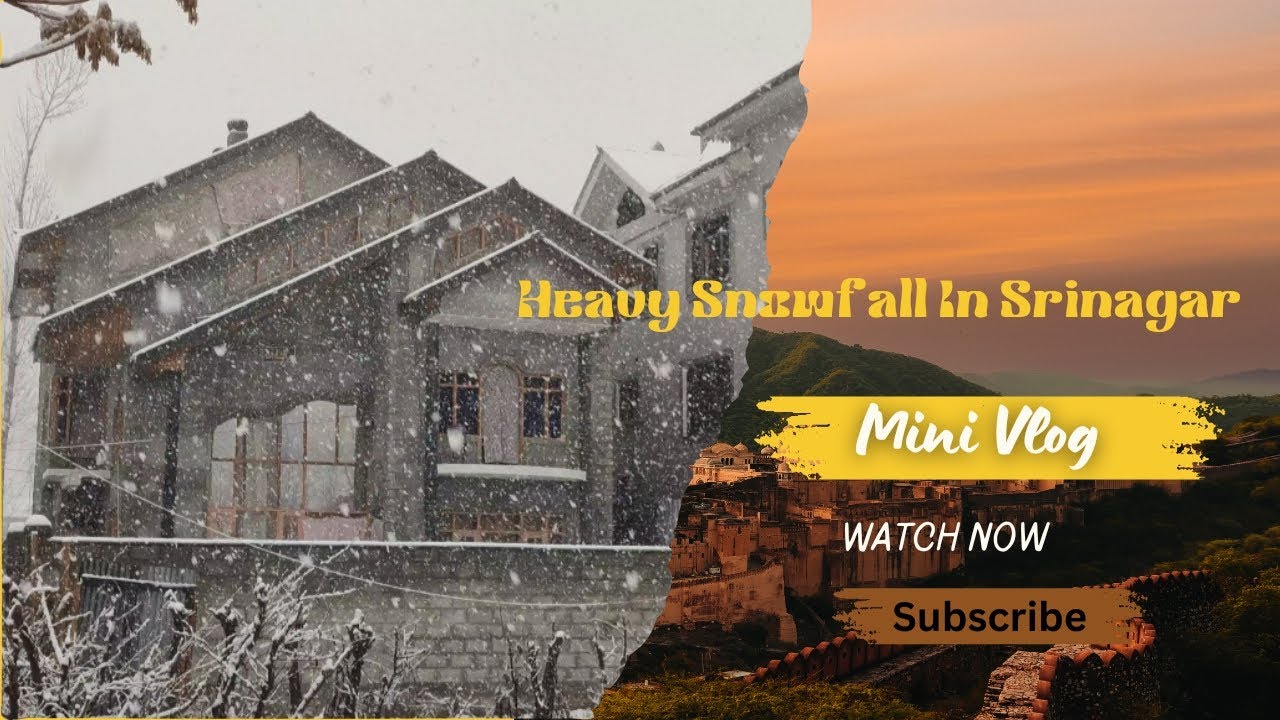 Heavy Snowfall In Srinagar ️ || Enjoying In Snow - YouTube