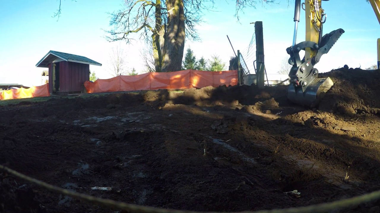 Backyard excavation - YouTube