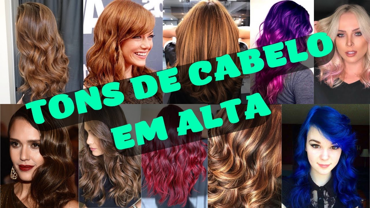 Tons de Cabelo em Alta Esse Ano - YouTube