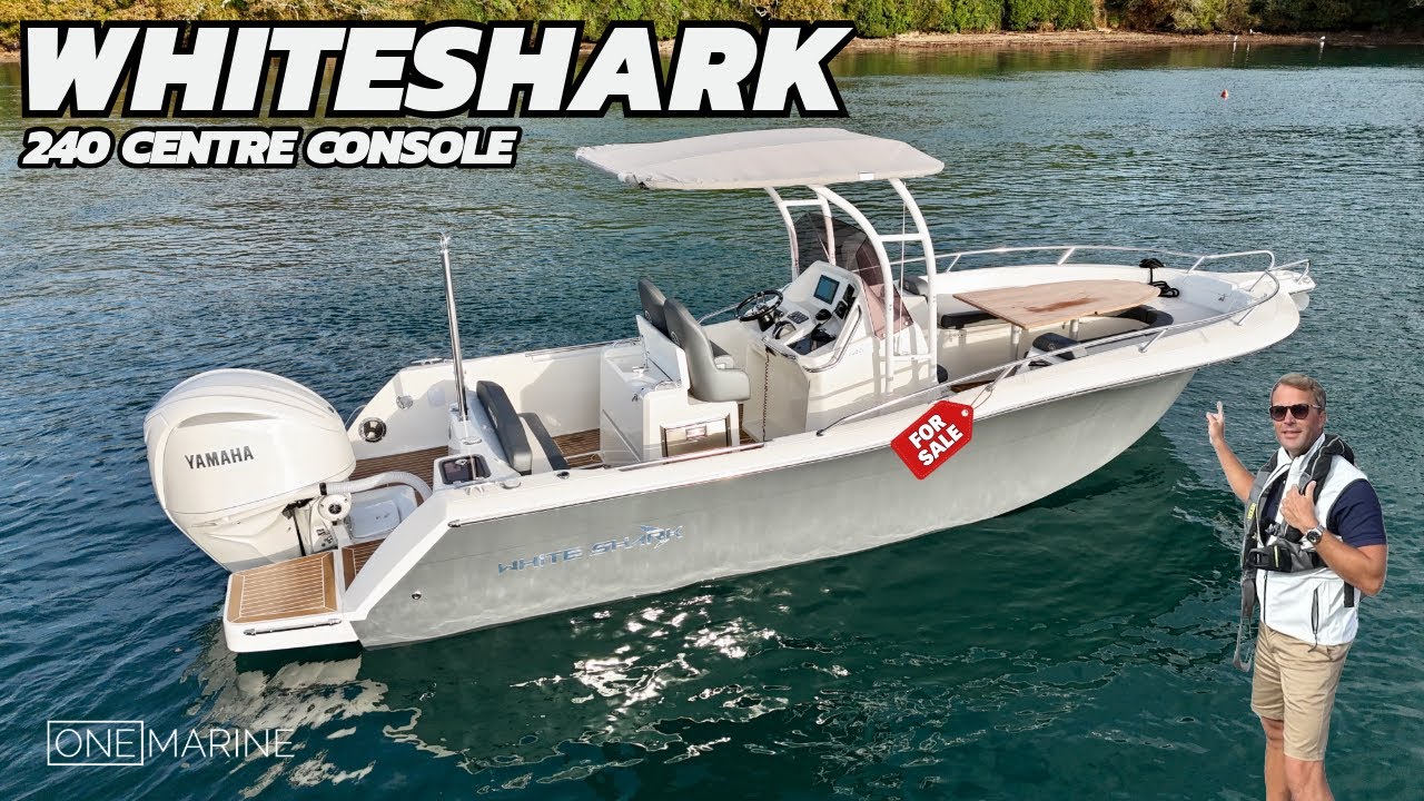 White Shark 240 Centre Console £124,995 On the Water - BRAND NEW - YouTube