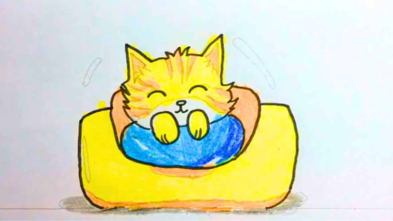CUTE CAT DRAWING! CUTE CAT ART FOR KIDS! CUTE CAT SKETCH FOR BEGINNERS ...