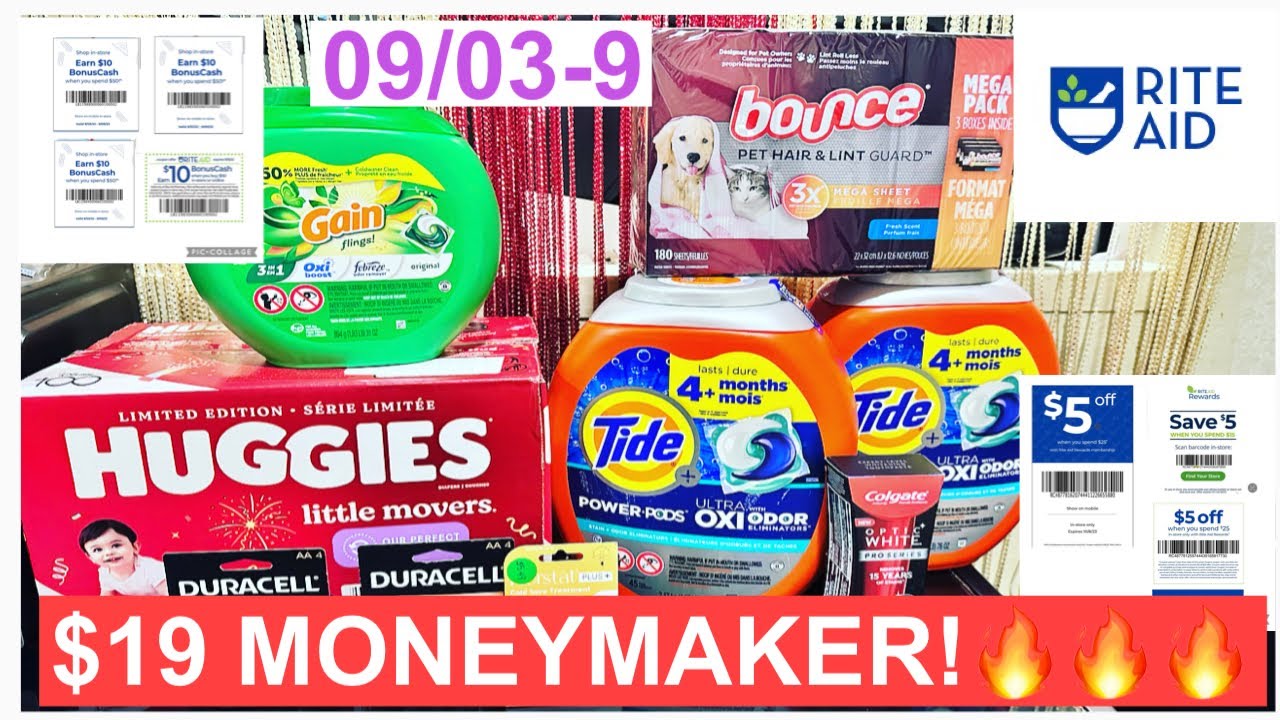 RITE AID HAUL/ couponing deals this week! All free plus over $19 MM!! 🔥 ...