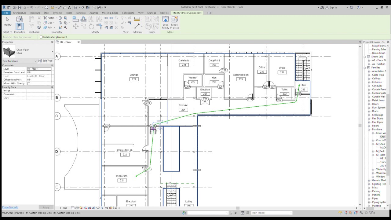 Revit : Path of Travel - YouTube