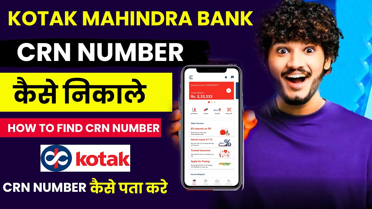 Kotak mahindra bank crn number kaise pata kare | How to find crn number ...