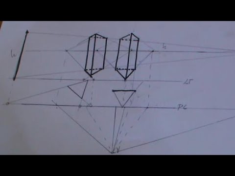 Perspectiva cónica de prisma recto de base triangular - YouTube