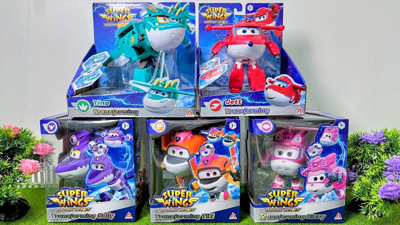 8 minutes of satisfying unboxing, cool Super Wings Space Base Set ...
