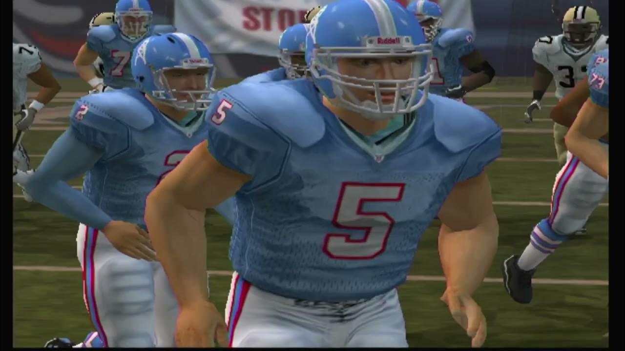 Madden NFL 10 (PS2) saints vs titans (throwback) - YouTube