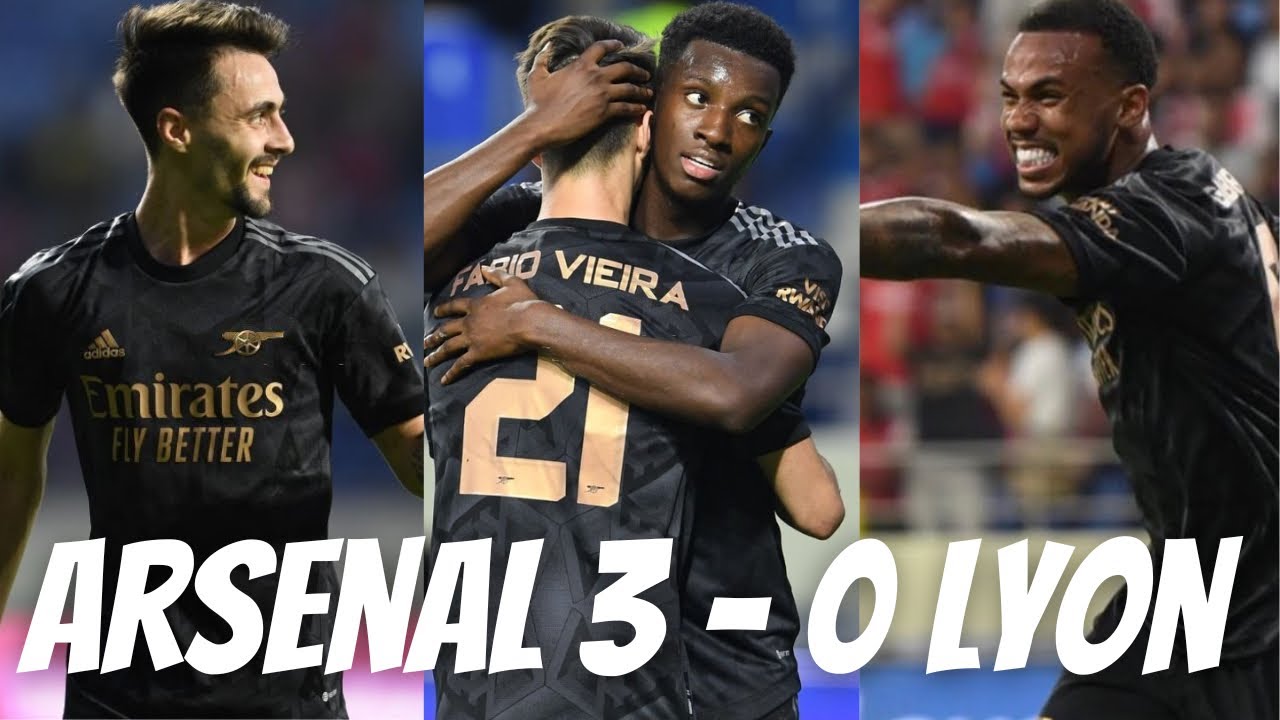 Arsenal vs Lyon HIGHLIGHTS Arsenal 3 - 0 Lyon ️Dubai Super Cup🔥Arsenal ...