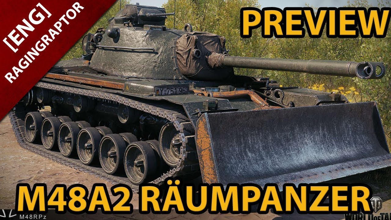 M48A2 RAUMPANZER - SUPERTEST PREVIEW - NEW GERMAN MEDIUM T8 - YouTube