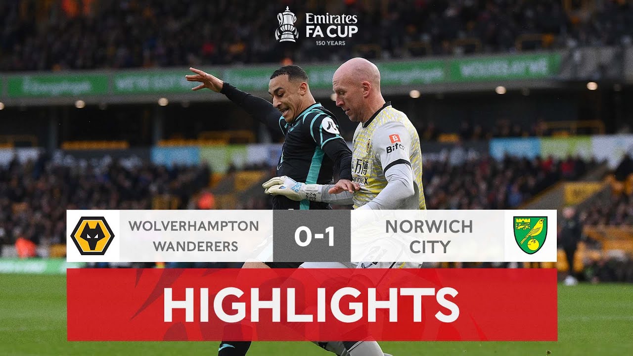 Kenny Mclean Strike Downs Wolves | Wolves 0-1 Norwich | Emirates FA Cup ...