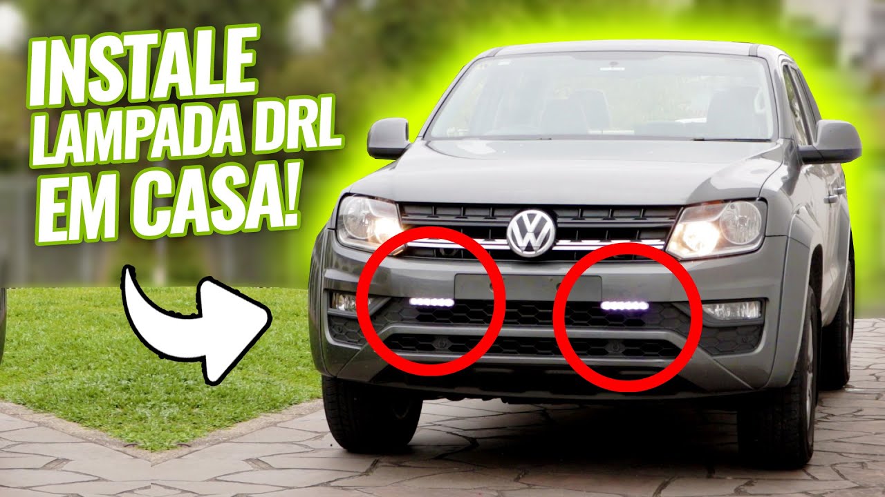 Como INSTALAR uma LUZ DRL em QUALQUER CAMINHONETE ou CARRO (EM CASA ...