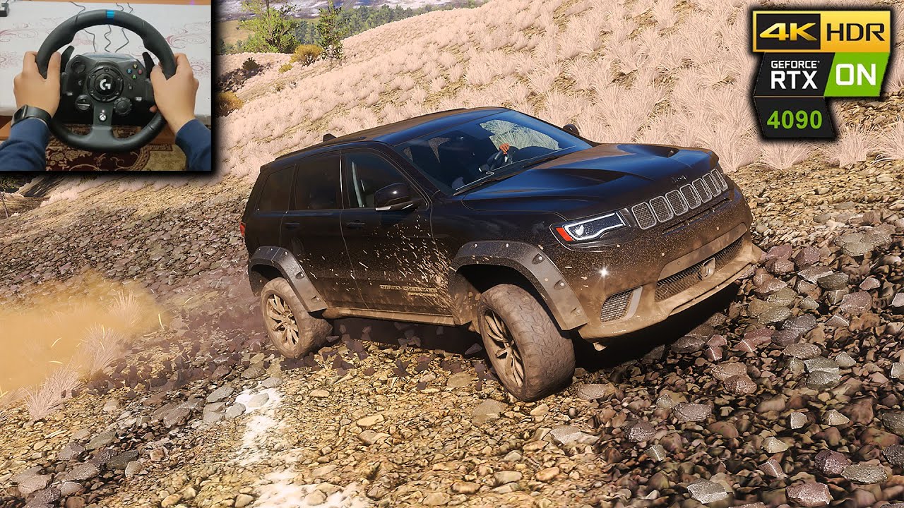 Forza Horizon 5 - Jeep Trackhawk | Logitech g923 gameplay - YouTube