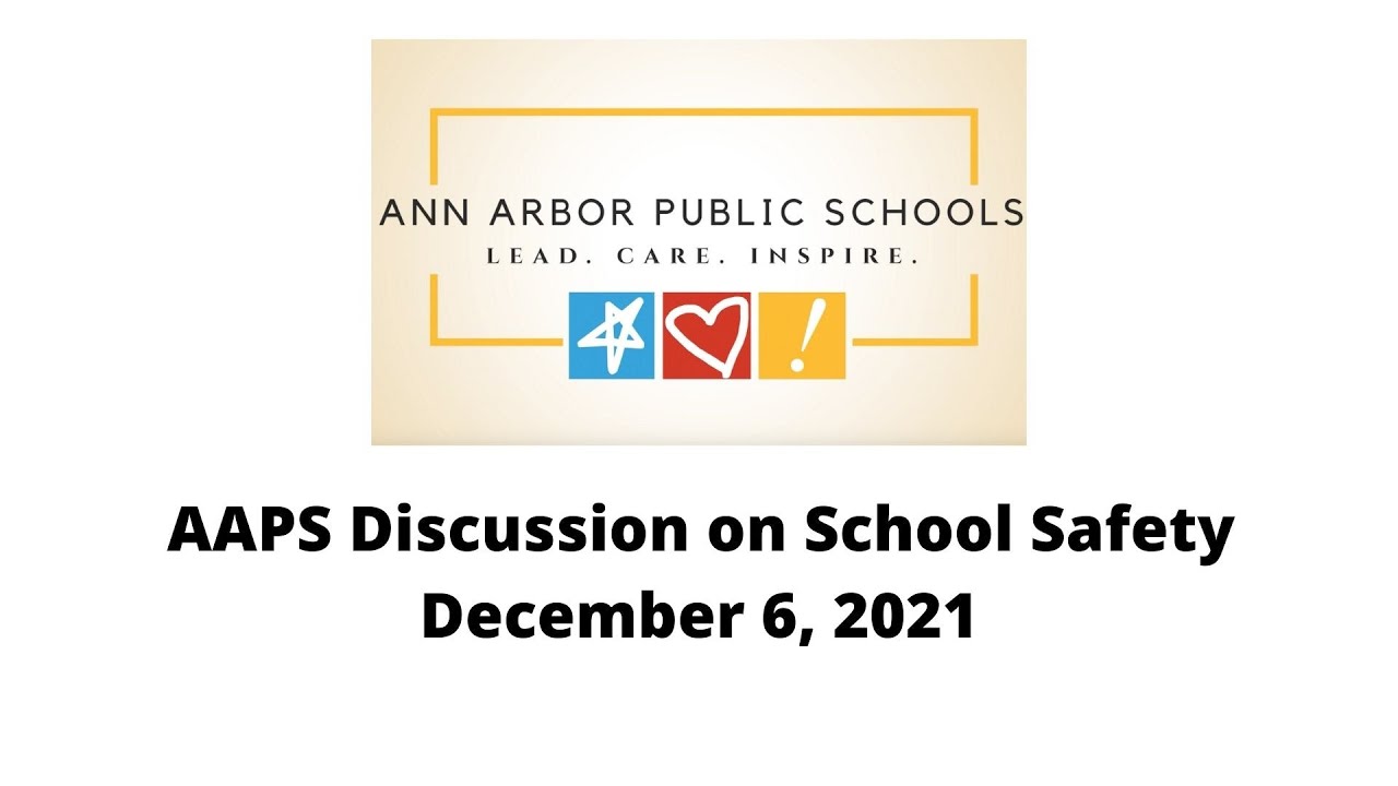 AAPS Discussion on School Safety - December 6, 2021 - YouTube