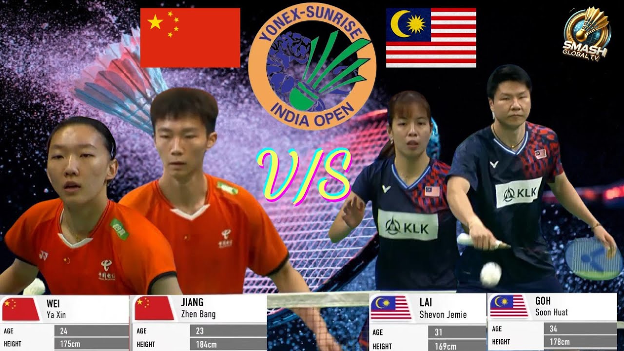 Intense Showdown! Goh/Lai (MAS) vs. Jiang/Wei (CHN) | Mixed Doubles ...
