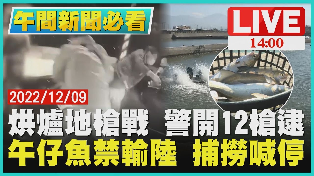 【1400 午間新聞必看】烘爐地槍戰 警開12槍逮 午仔魚禁輸陸 捕撈喊停LIVE│TVBS新聞網