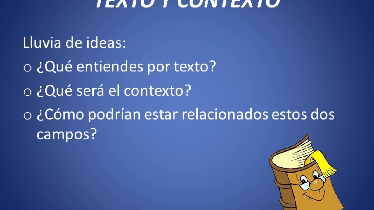 TEXTO Y CONTEXTO - 2do de secundaria - YouTube