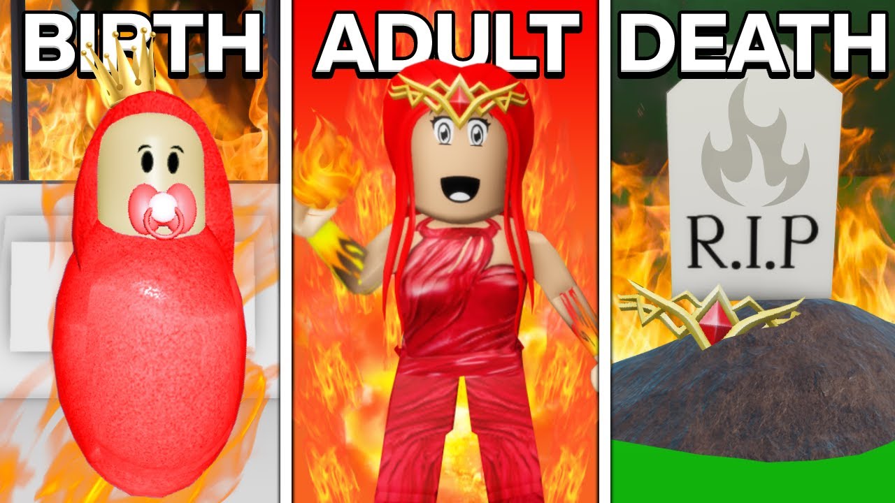 Birth To Death: FIRE PRINCESS! (Roblox) - YouTube