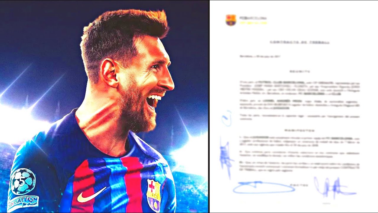 MESSI'S CONTRACT WITH BARCELONA IS REVEALED! Lionel returns to the Camp ...