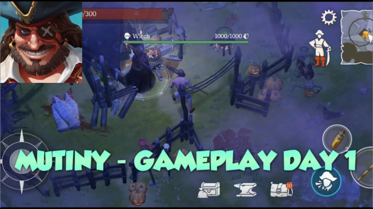 Mutiny ⚓ Gameplay 🏴‍☠️ Day 1 : Beginning & Bamboo Island - YouTube