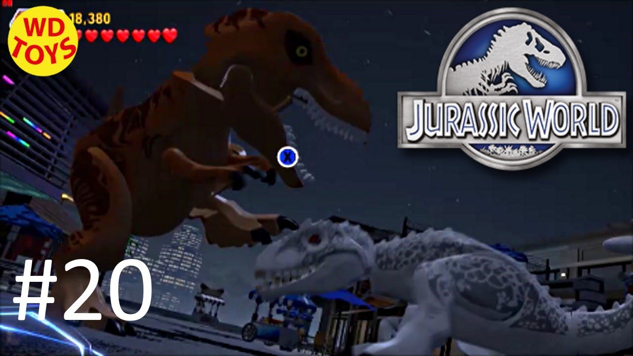Jurassic World Lego Game Level #20 Main Street Showdown Gameplay ...