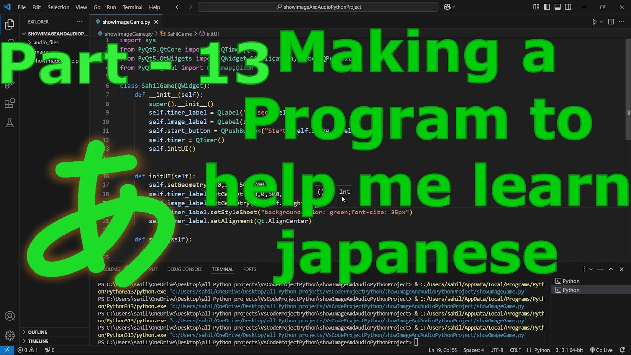 Building a Python Project from Scratch Part - 13 - YouTube