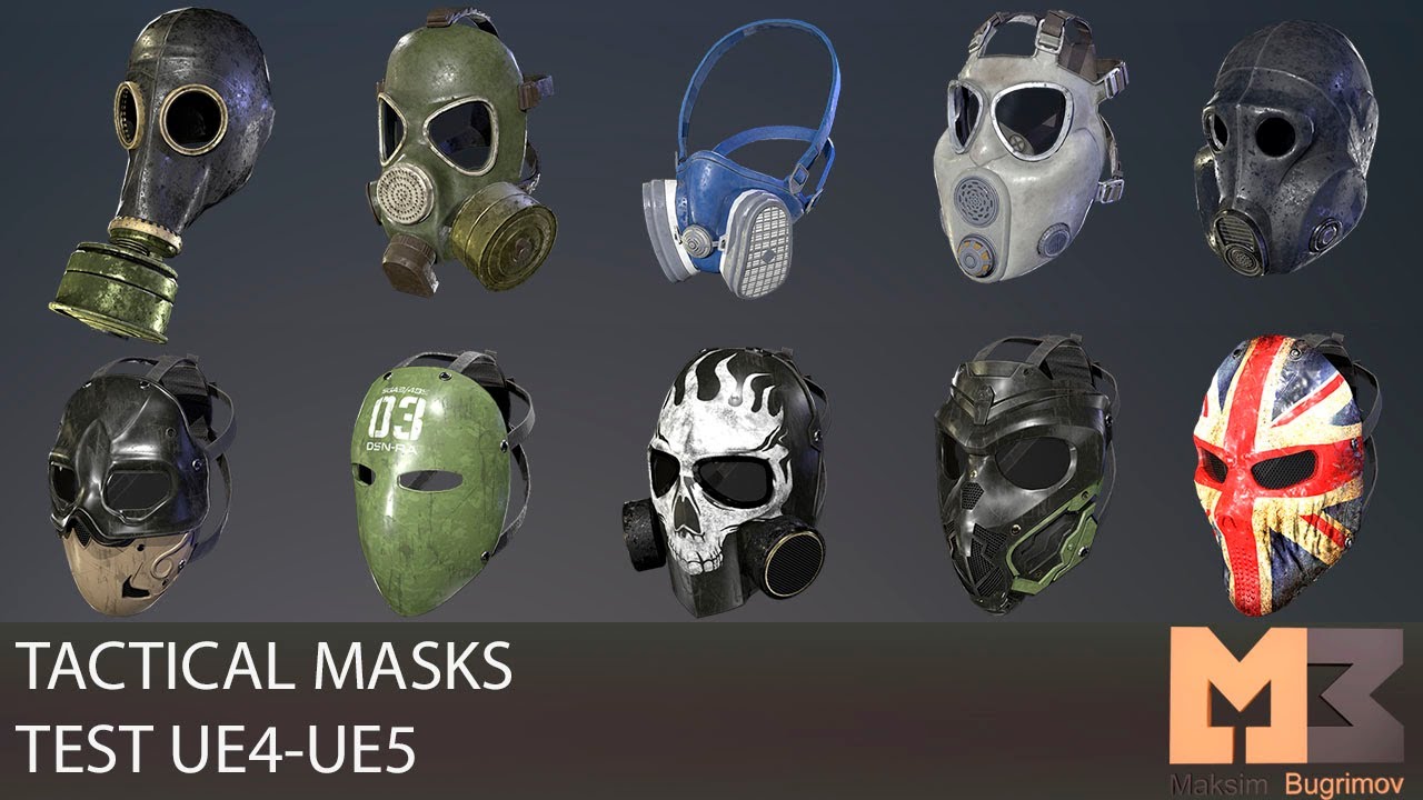 Tactical masks Test Epic Skeleton In UE4-UE5 - YouTube