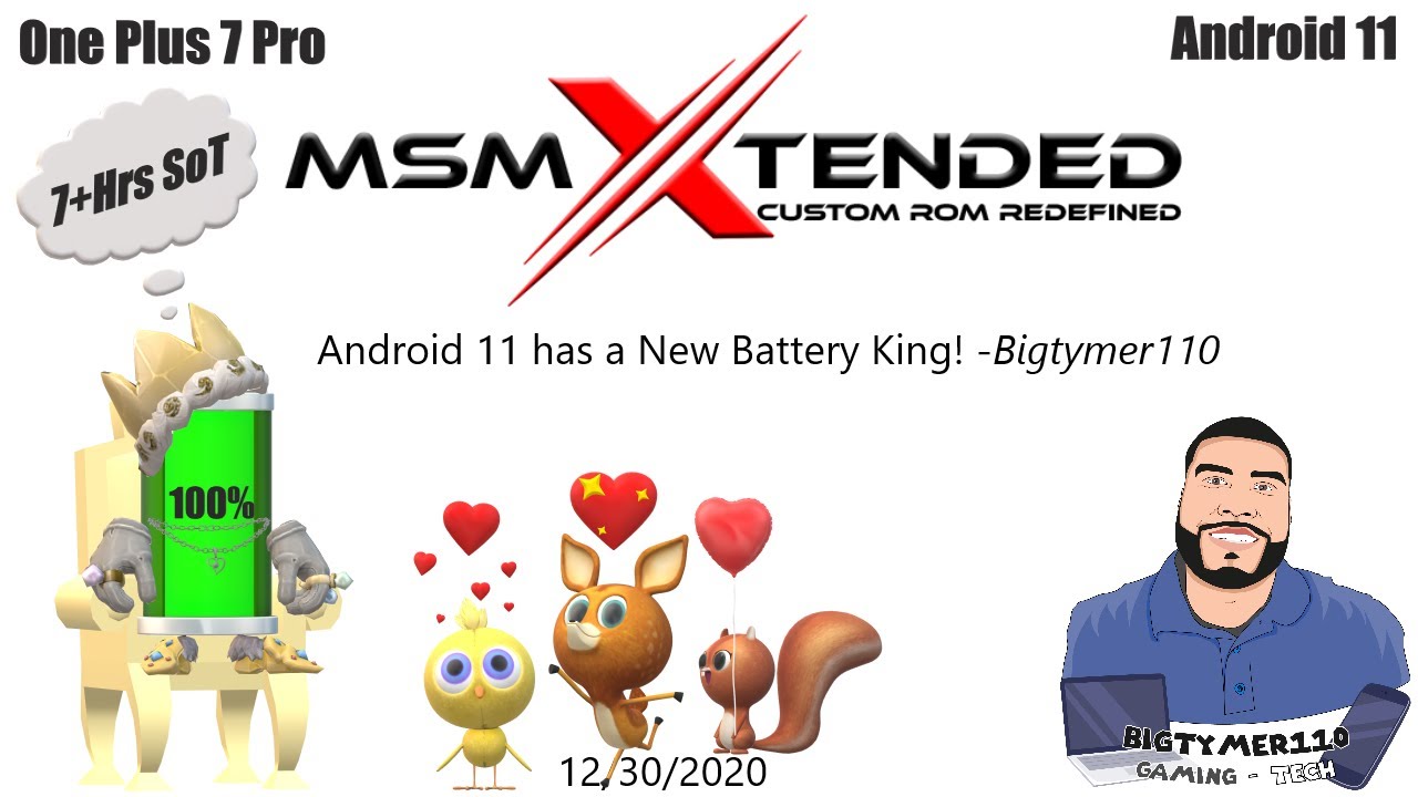 MSM Xtended XR [Android 11] [One Plus 7 Pro] #Bigtymer110 - YouTube