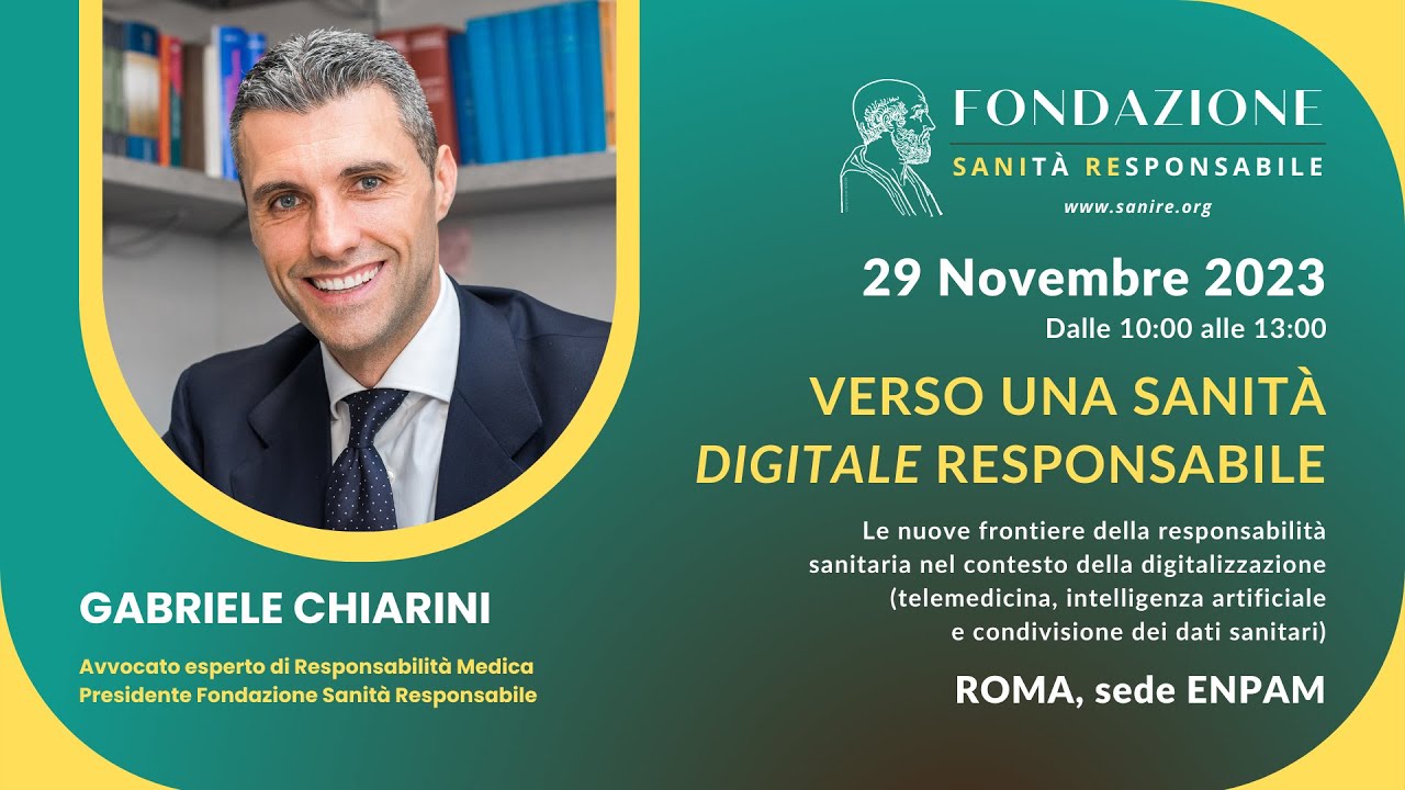 Verso una Sanità Digitale Responsabile - Avv. Gabriele Chiarini - YouTube