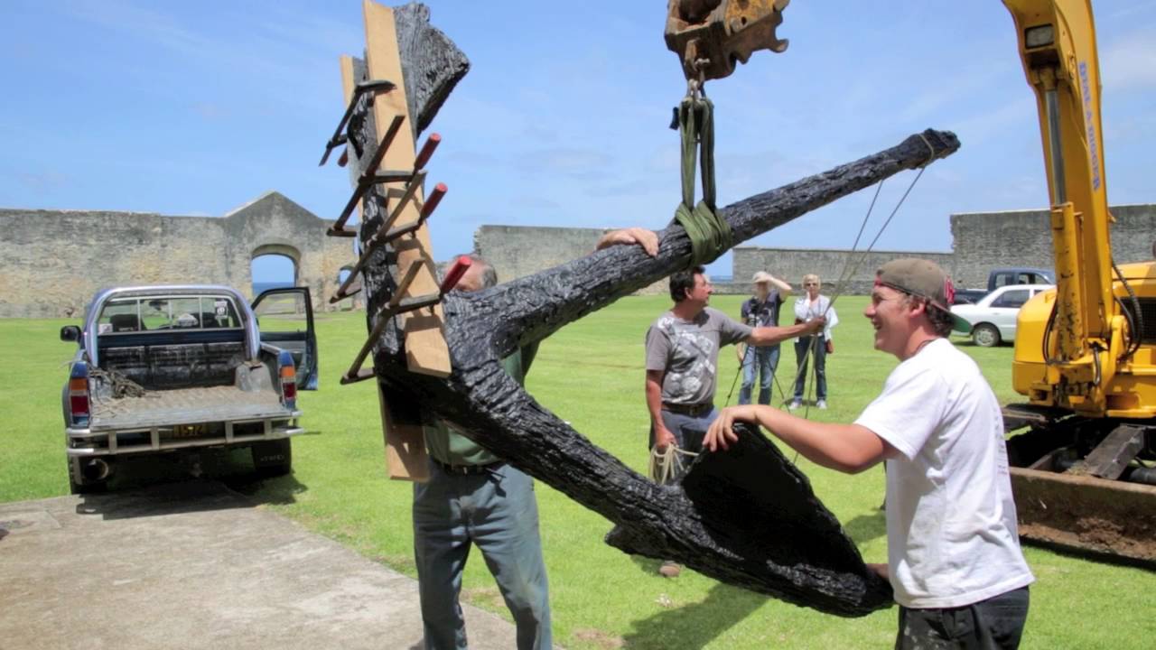 Relocating the HMS Sirius museum Norfolk Island - YouTube