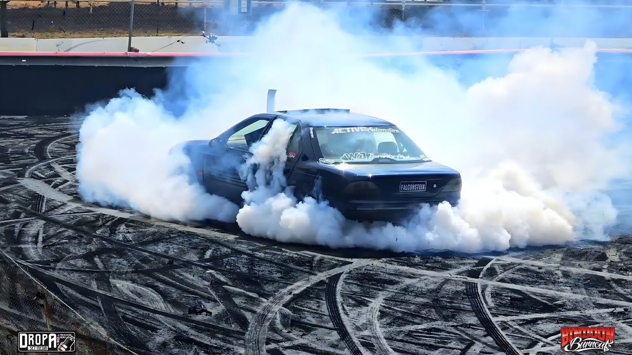 Saturday Burnouts with FALCONSTEIN at Bindoon Burnouts - YouTube