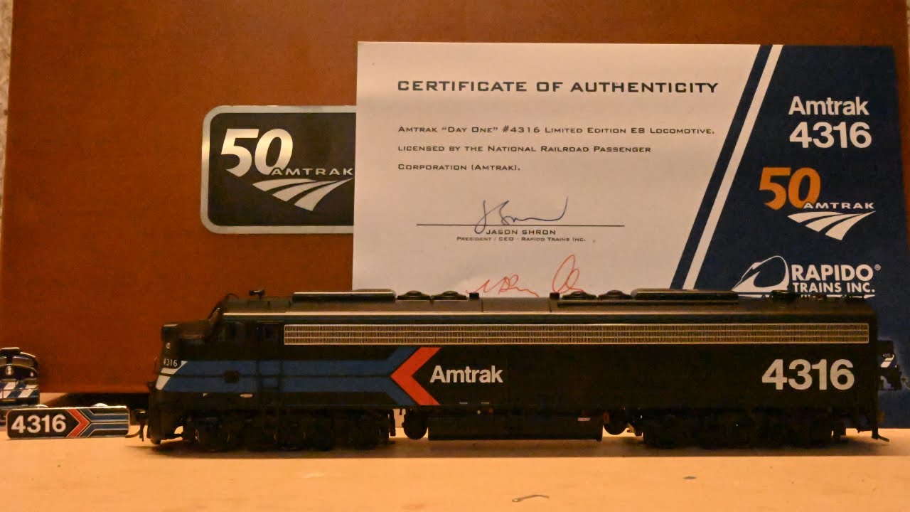 Rapido Amtrak 4316 E8! - YouTube