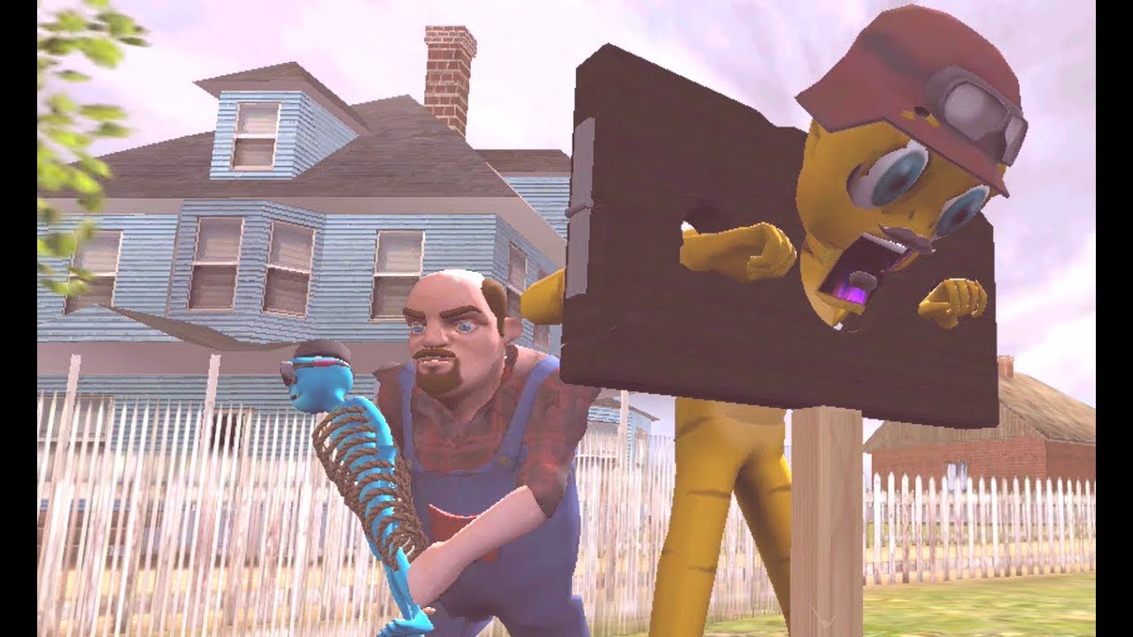 Scary Neighbor vs Green Grandpa Alien (Scary Dudes) Hello Neighbor ...