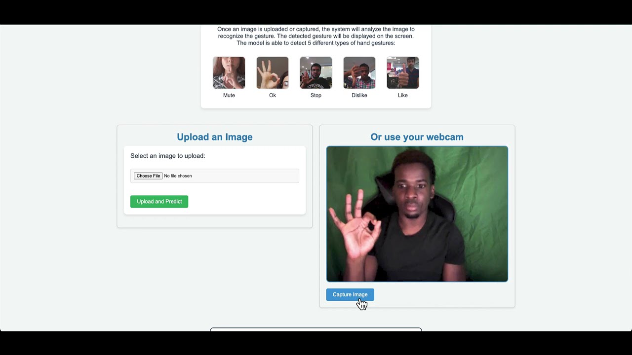 Hand Gesture Recognition Demo - YouTube