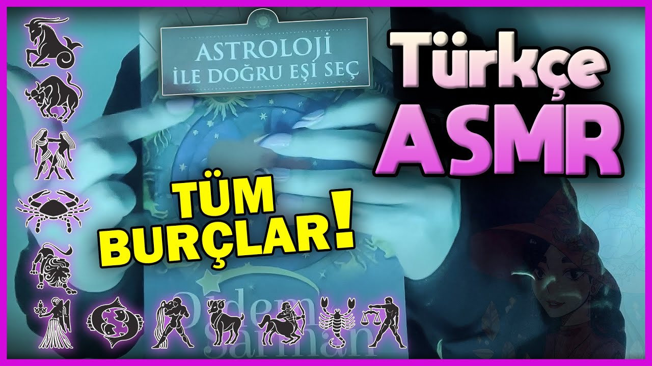 Türkçe ASMR | Kitap Okuma ASMR | Astroloji ve Burçlar - YouTube