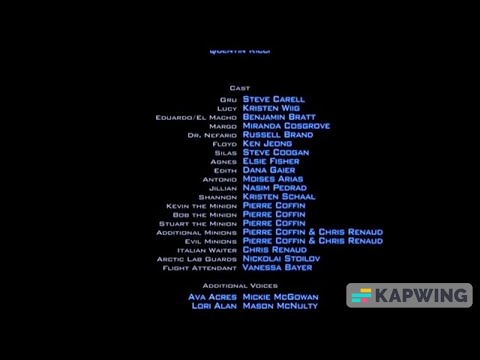 Despicable Me 2 (2013) end credits edited