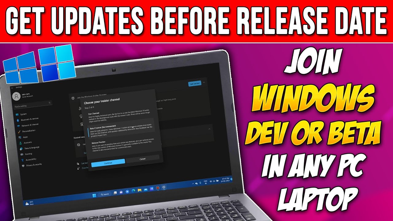 Join Windows Insider program | Join Windows Dev or Beta - Get Windows ...
