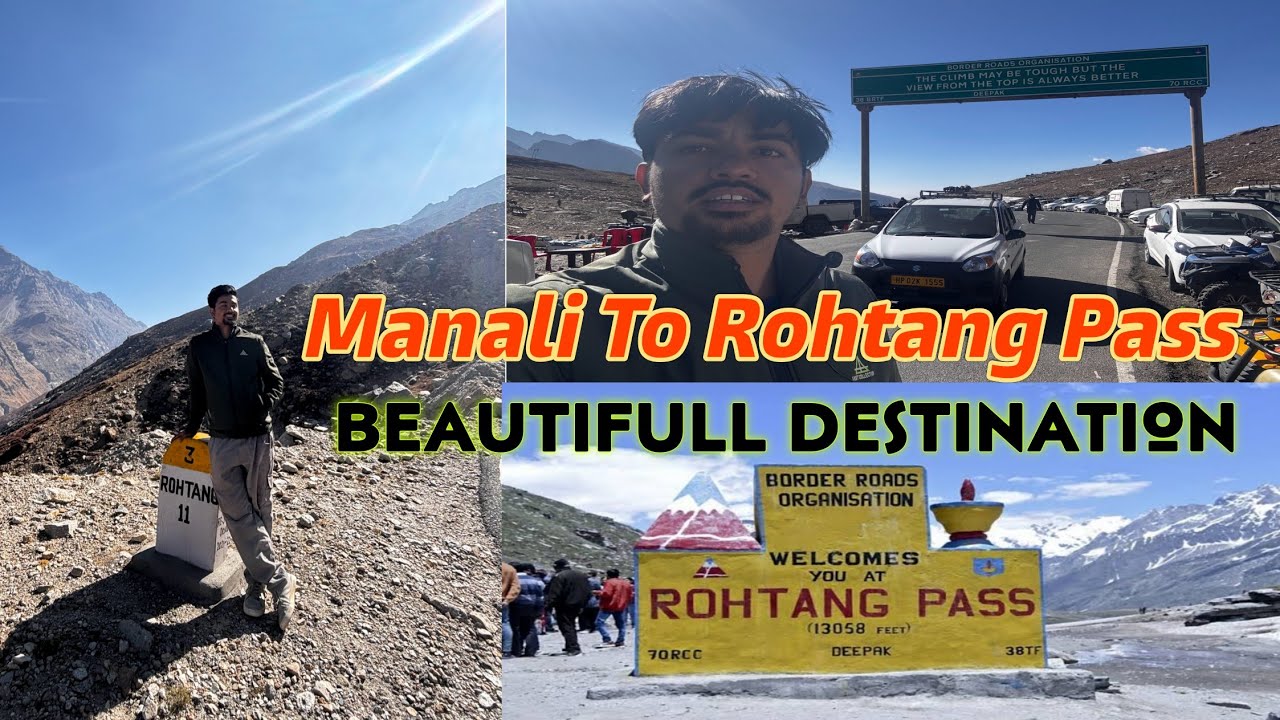 Manali To Rohtang Pass Himachal Pradesh India | Manali Rohtang pass ...