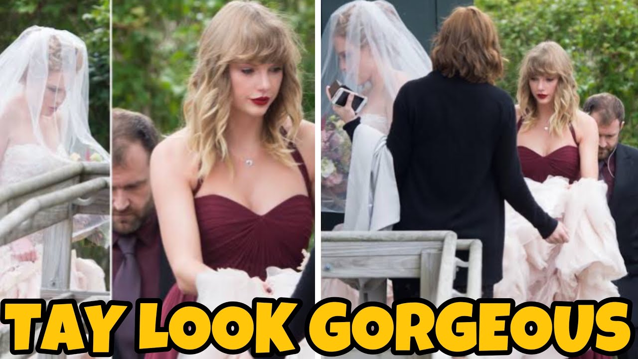 Taylor Swift Stuns as a Bridesmaid in Gorgeous Brown Dress—And Totally ...