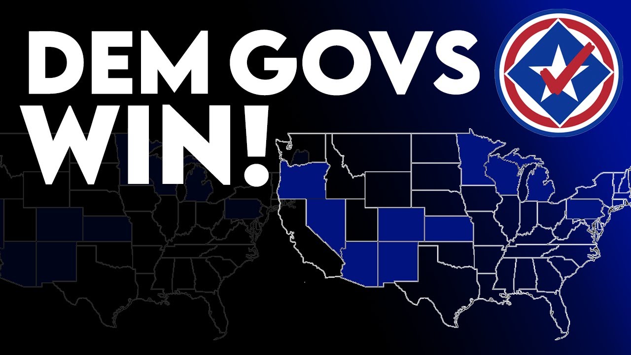 Democrats On Track to Win Most Competitive Governor Races in 2022 - YouTube