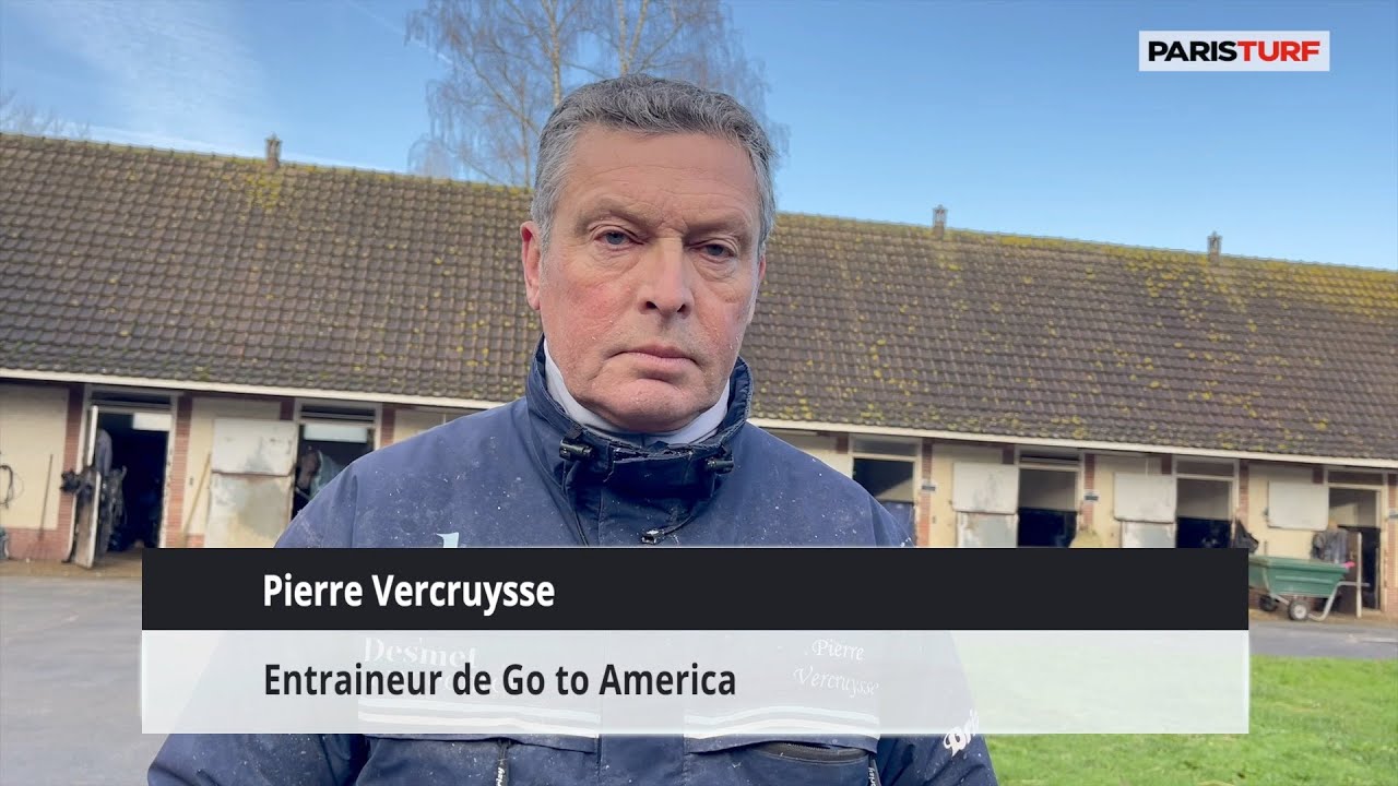 Pierre Vercruysse, entraîneur de Go To America (13/12 à Paris Vincennes ...