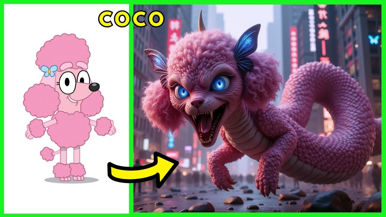 Bluey as a Snake?! 🐍 Terrifying Monster Rampage in the City | Ultra ...