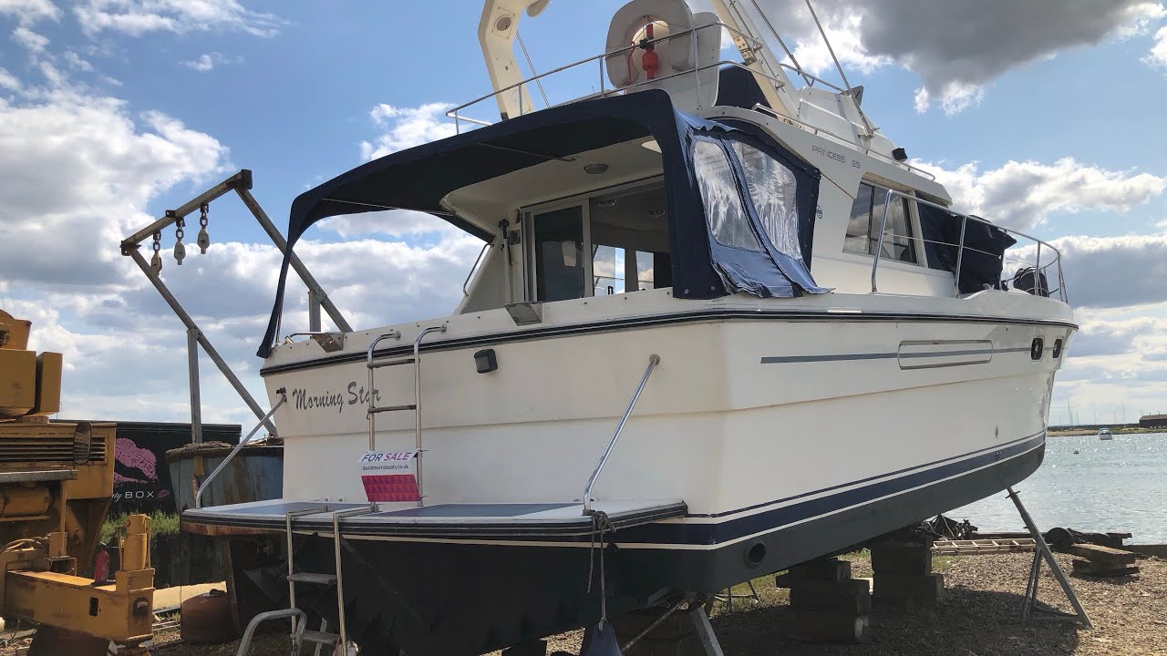 Princess 35 Flybridge for Sale - YouTube