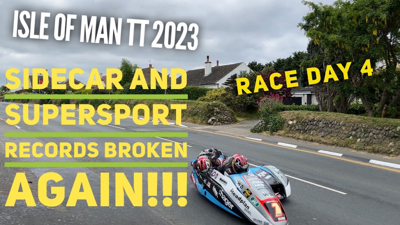 Isle of Man TT 23 - Lap records shattered again! - YouTube