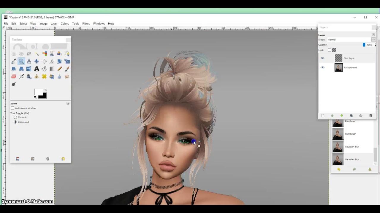 IMVU Queen: Makeup tutorial - YouTube